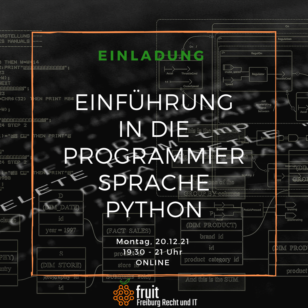 Einführung in die Programmiersprache python – fruit